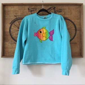 Vintage | Tops | Vintage 8s Fish Sweatshirt | Poshmark